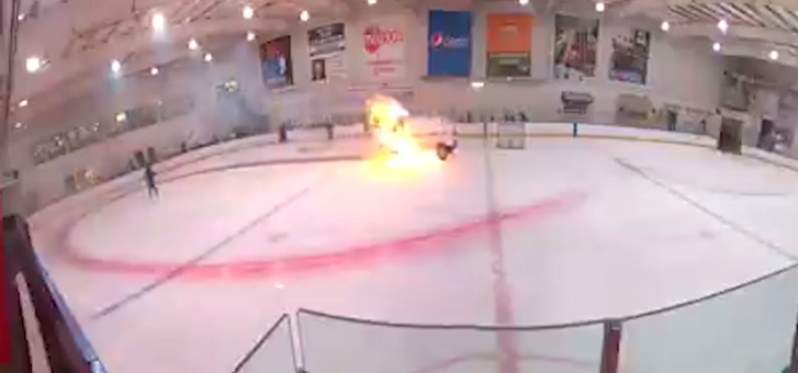 Flaming Zamboni is 2020 in a nutshell, rink manager says | News | CITY ...